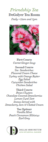 DeGolyer Tea Room | Seated Teas | Dallas Arboretum